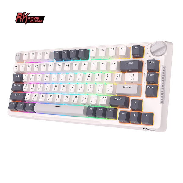 RK Royal Kludge Игровая клавиатура беспроводная , (RK Brown), Русская ...