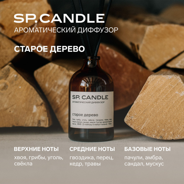 Ароматический диффузор SP. CANDLE, Жидкий, Хвойный, Гвоздика, 100 мл ...