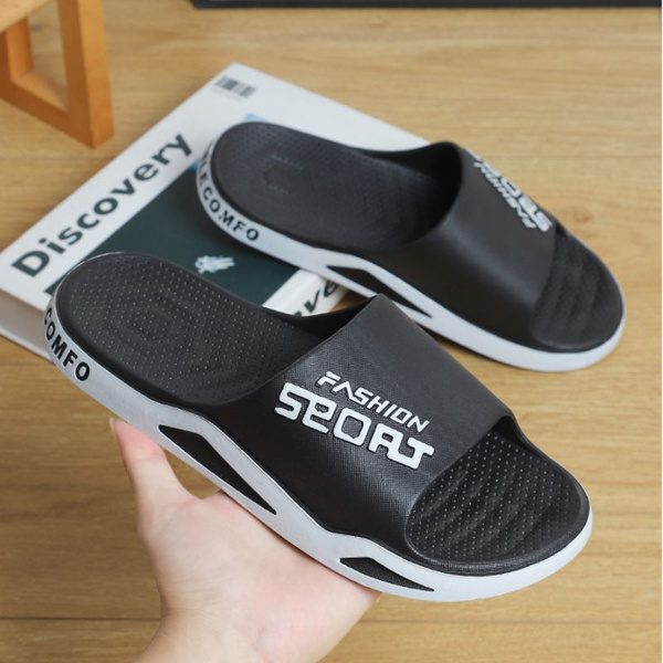 Шлепанцы Мужской SYJWY, размер 40 ПВХ (поливинилхлорид) Открытый нос, Круглый нос Без застёжки ...