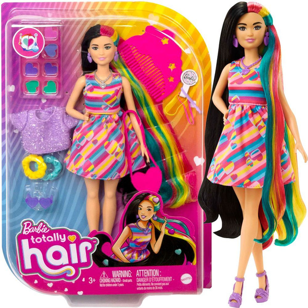 Кукла Barbie Totally Hair в форме сердца, миниатюрная, волосы 8,5 ...