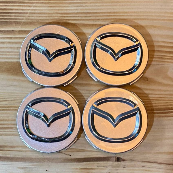 4шт, 56/55мм, Колпачки заглушки Мазда Mazda на центральное отверстие ...