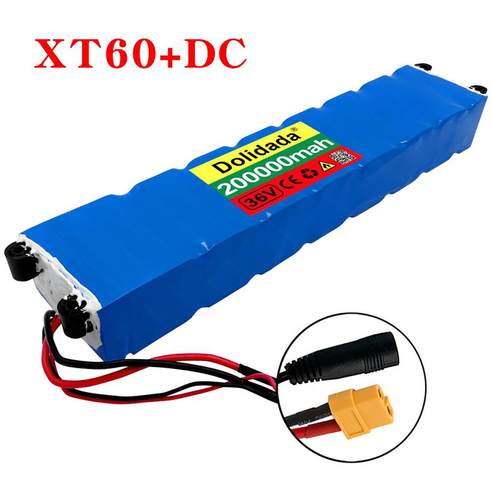 Аккумулятор 36 В 18650 Ач, литий-ионные батареи 200000mAh 10S3P Вт для ...