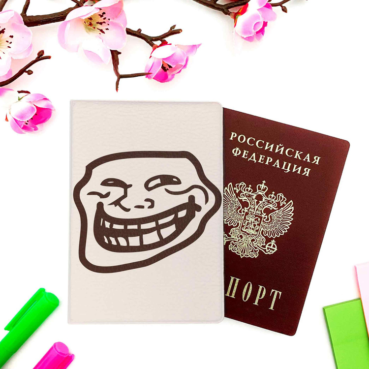 Обложка на паспорт "Мемы / Memes" (Троль, 01) - купить с доставкой по ...