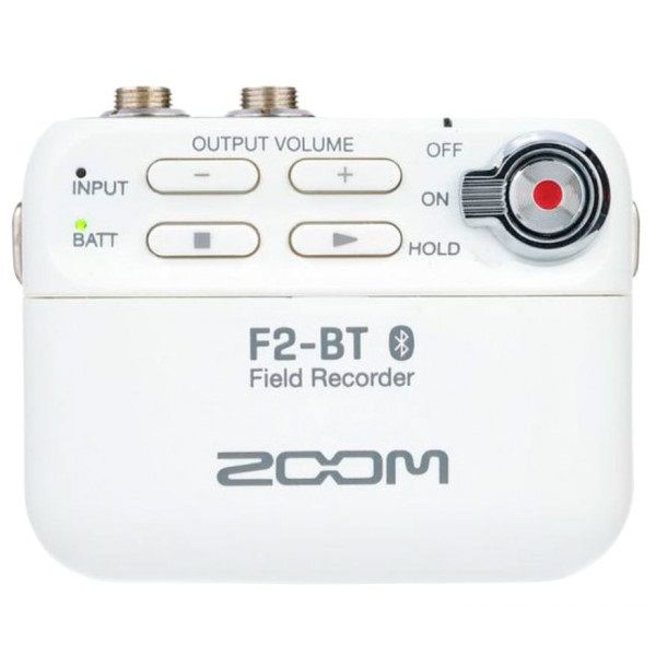 Zoom F2-BT/W Полевой стереорекордер, Bluetooth, белый цвет, запись 32 ...