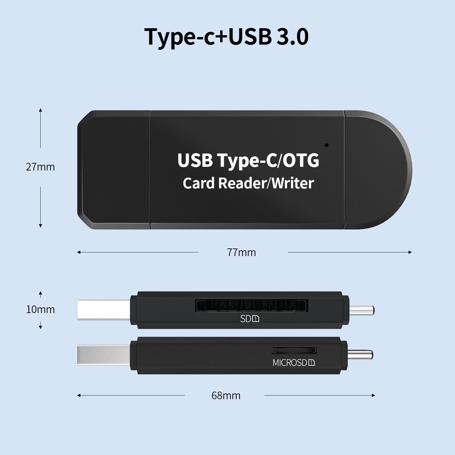 USB 3.0 Картридер USB C OTG microsd Type c Картридер для телефон ПК ...