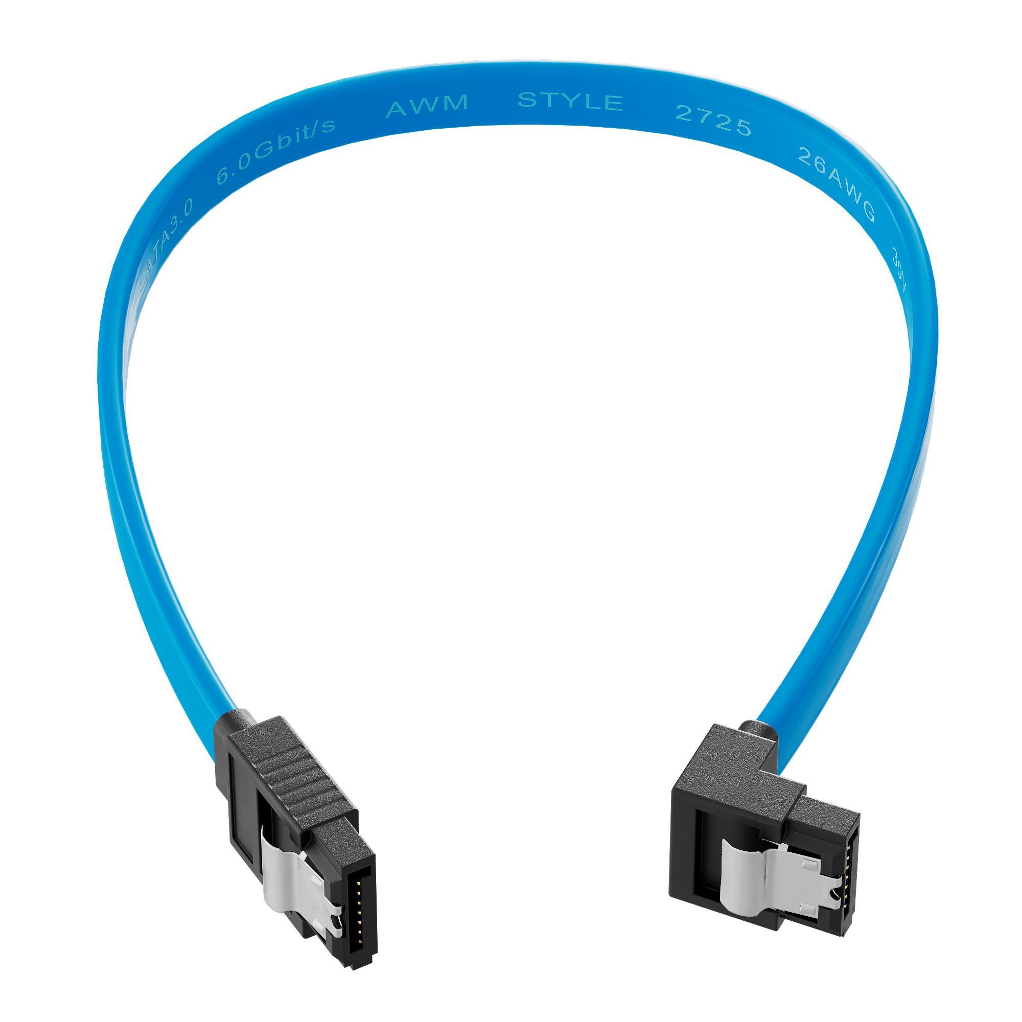 Кабель интерфейсный GSMIN CB-70 SATA 3 7pin (90 градусов, угловой) (M ...