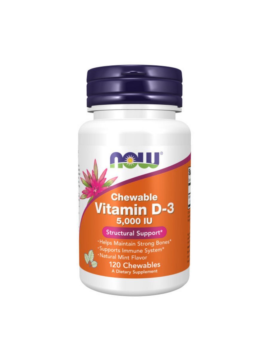 Витамин Д3 VIT D3 5000 CHEWABLE MINT 120 таблеток купить на OZON по ...