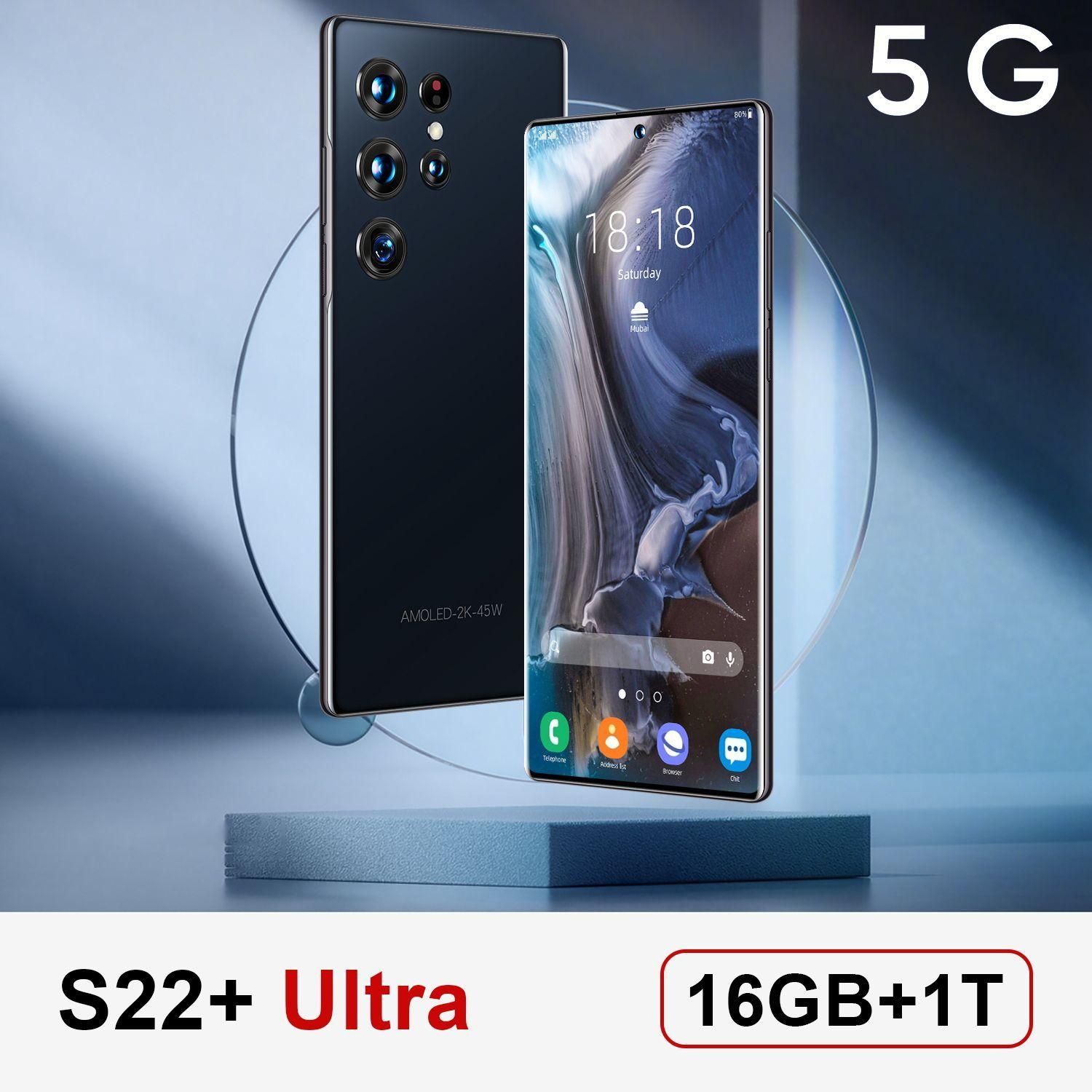 Смартфон Российский Samsung S22 Ultra HD с 7,3-дюймовым большим экраном ...