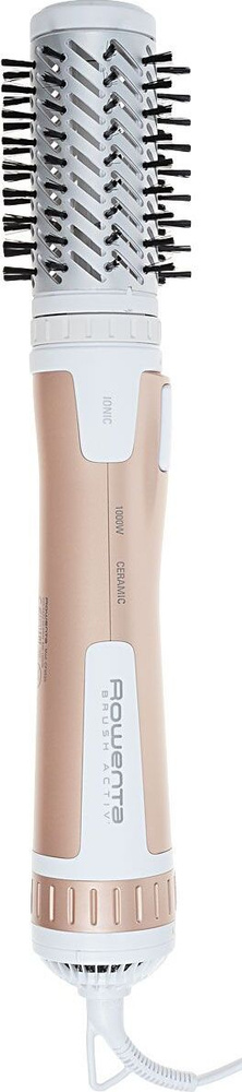 Фен-щетка для волос Rowenta Brush Activ Compact CF9520F0, бежевый ...