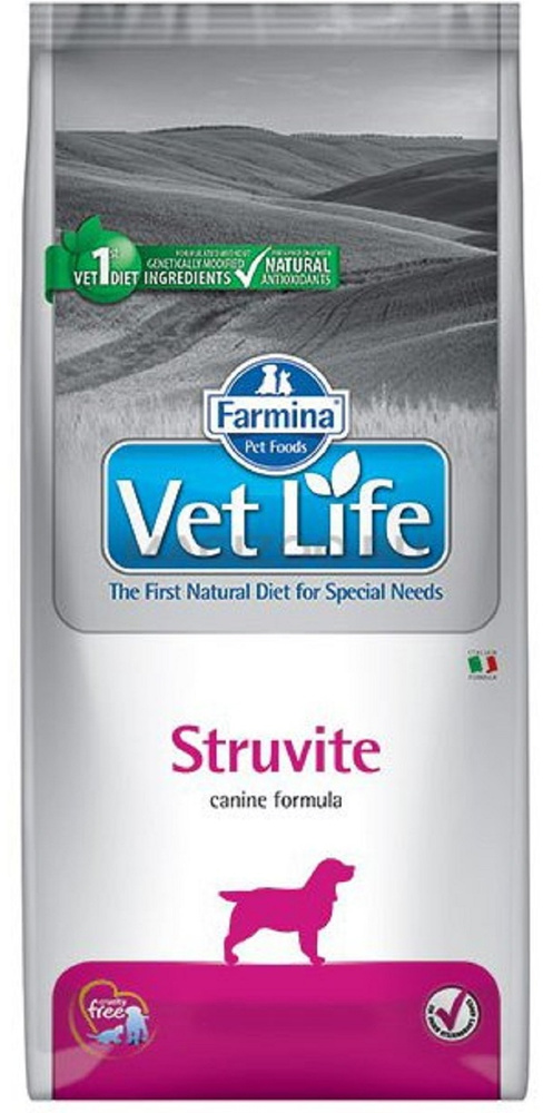 Сухой корм Farmina Vet Life Dog Struvite, Фармина Вет Лайф Струвит, для ...