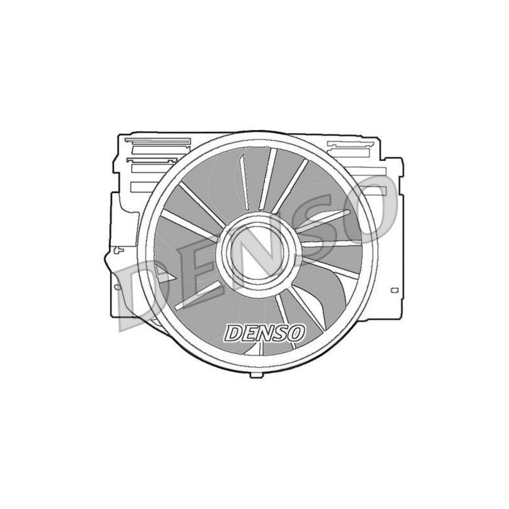 Вентилятор кондиционера с кожухом BMW X5 (E53) 00- - DENSO арт ...