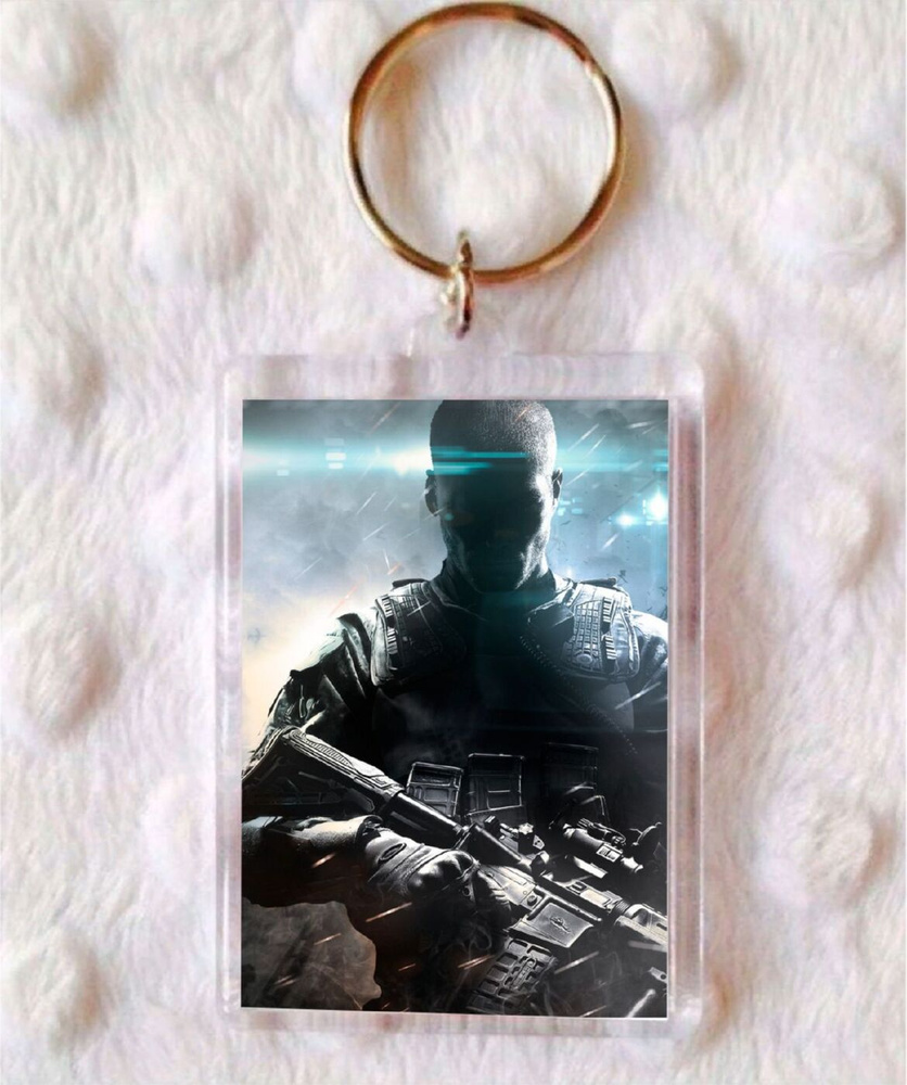 Брелок акриловый Goodbrelok с принтом Кол оф Дьюти Call Of Duty 9