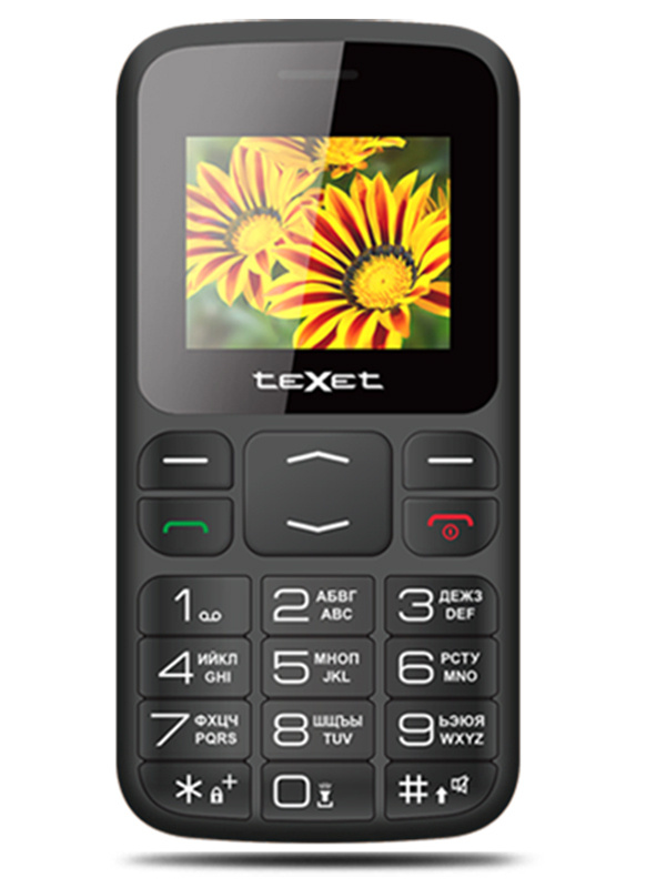 Мобильный телефон Texet TM-B208, черный - купить по выгодной цене в ...