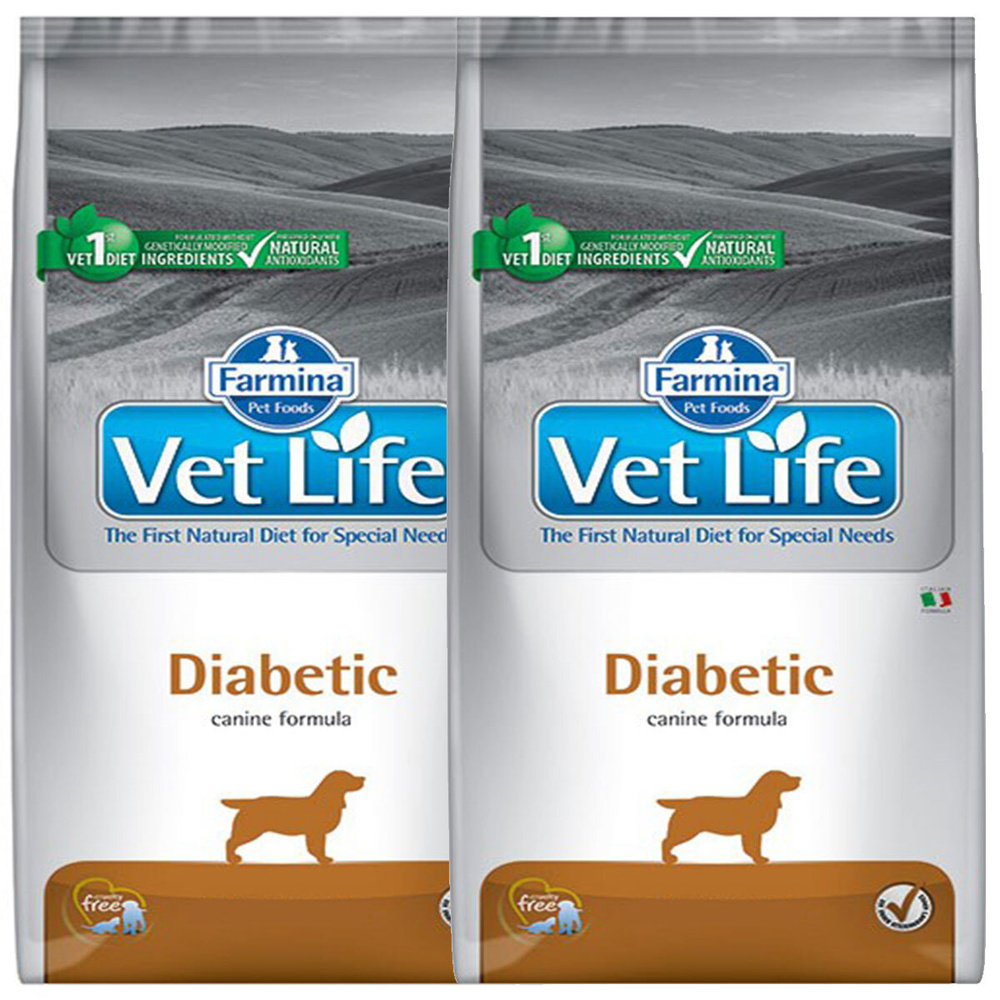 Сухой корм FARMINA VET LIFE CANIN DIABETIC для взрослых собак при ...