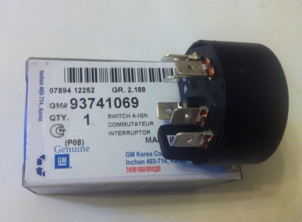 Контактная группа замка зажигания General Motors 93741069 Daewoo Nexia ...