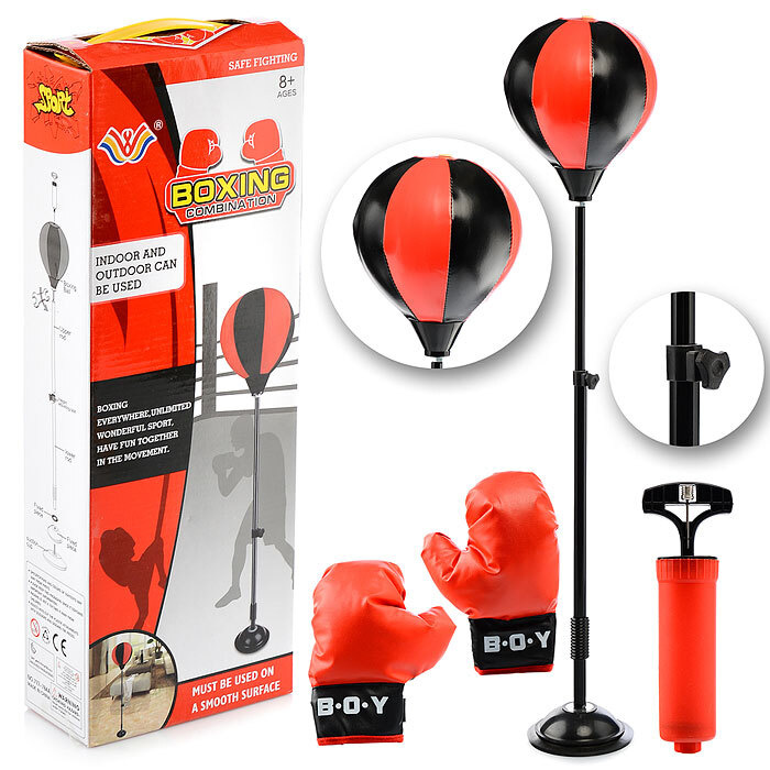 UralToys Боксерская груша детская напольная с перчатками 102 см ...
