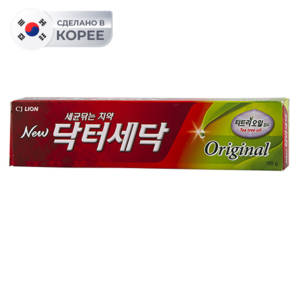 LION Зубная паста DR. SEDOC с маслом чайного дерева 100 г - купить с доставкой по выгодным ценам ...