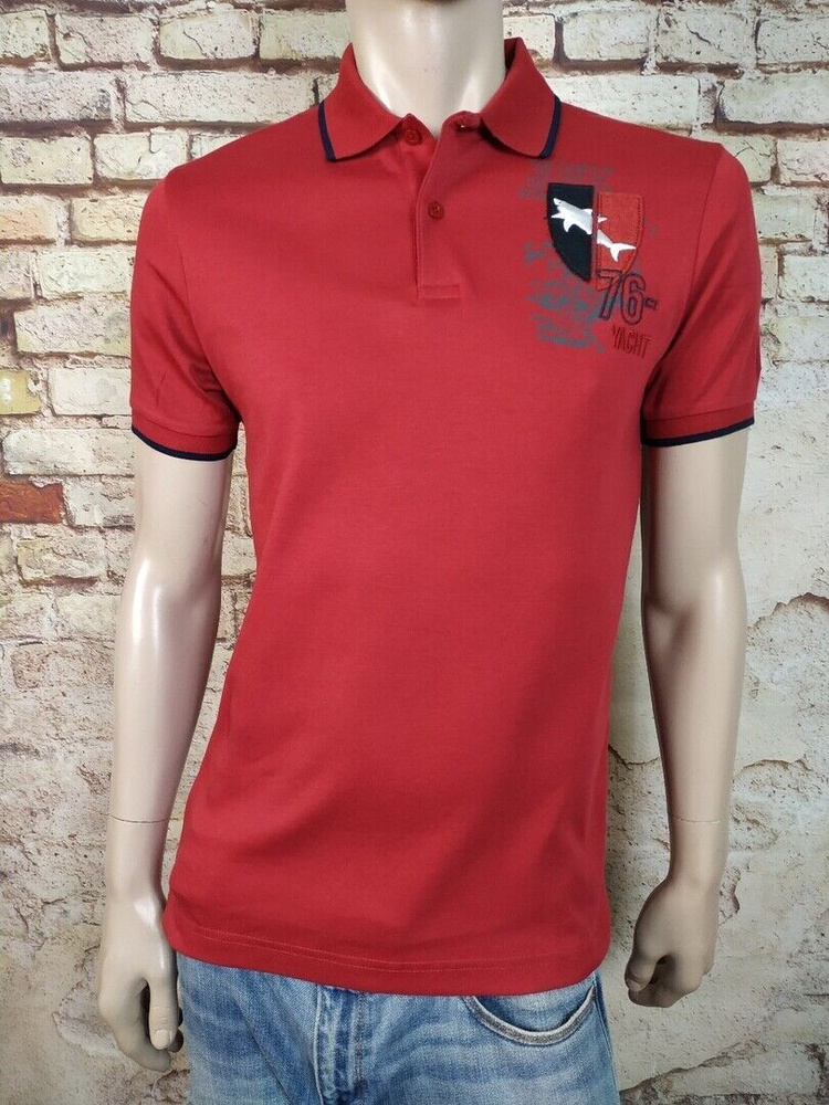 Поло Paul&Shark, размер 52, цвет красный - купить по выгодной цене в ...