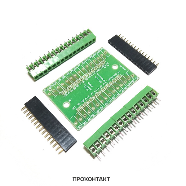 Отладочная плата Arduino Nano Io Shield клеммники НЕ припаяны