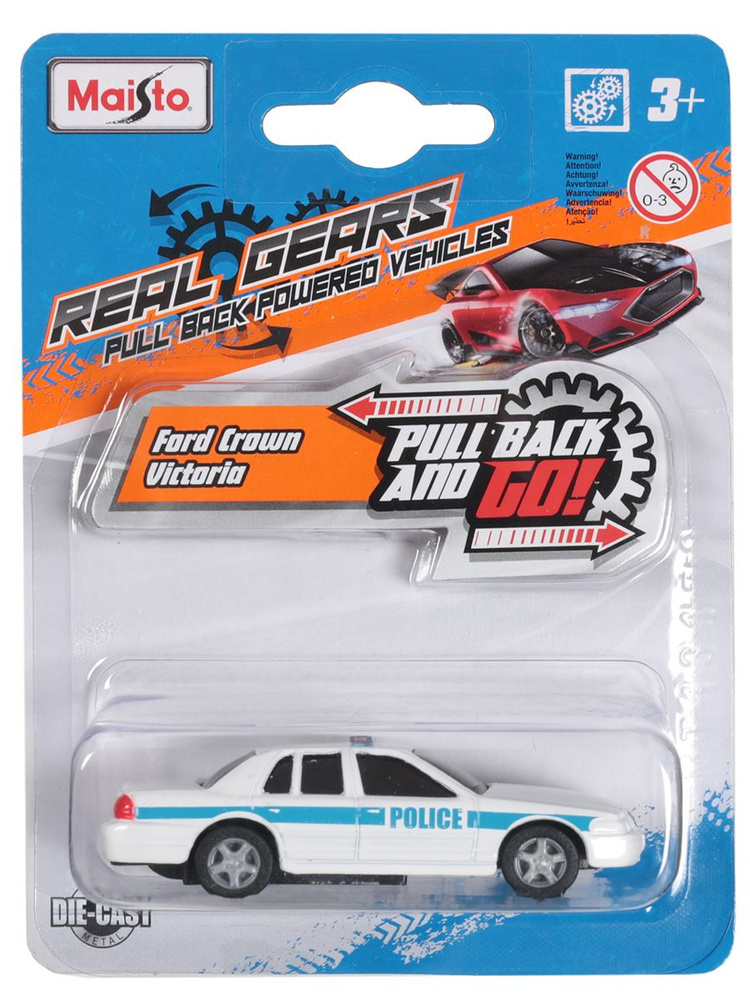 Модель машины 1:64 MAISTO FM 3" Real Gears (7,5см) 15395 инерция в ...