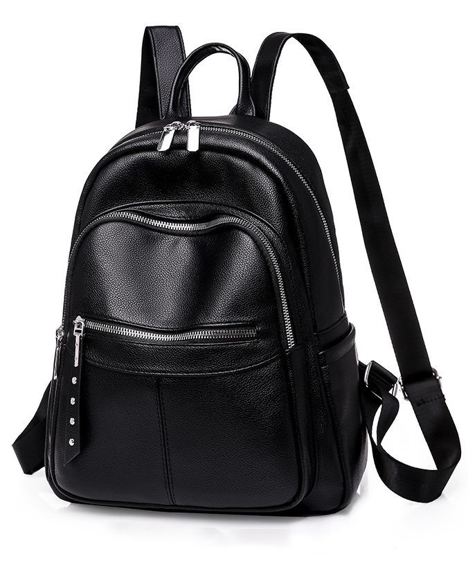 Женский кожаный черный рюкзак (4) - купить с доставкой по выгодным ...