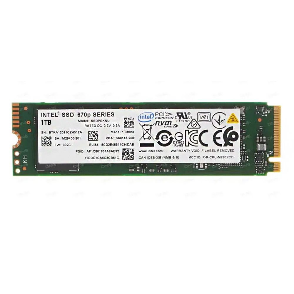 1 ТБ Внутренний SSD-диск Intel 670p M.2" NVMe Pcie 3.0 (SSDPEKNU010TZ ...