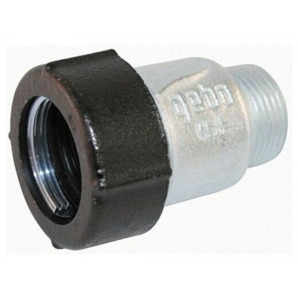 Муфта обжимная чугунная Gebo 1 1/4" НР 40,0-42,9 мм для стальных и PE ...