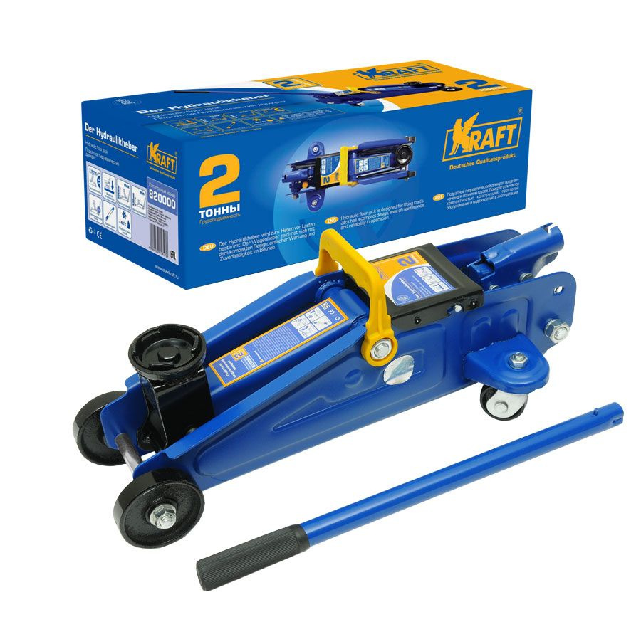 Kraft Домкрат автомобильный Подкатной Гидравлический KT 820000, 2 т ...