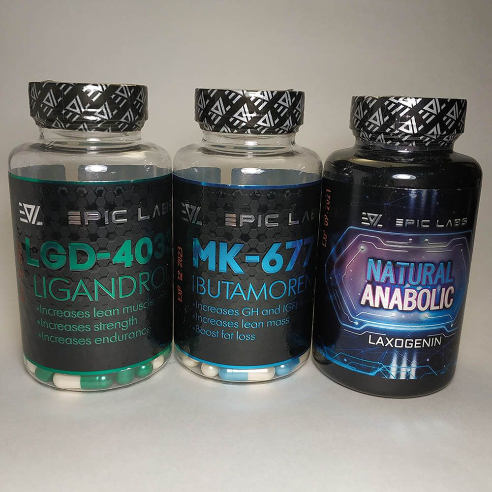 Лигандрол + Ибутаморен + Лаксогенин / SARMs для набора мышечной массы ...