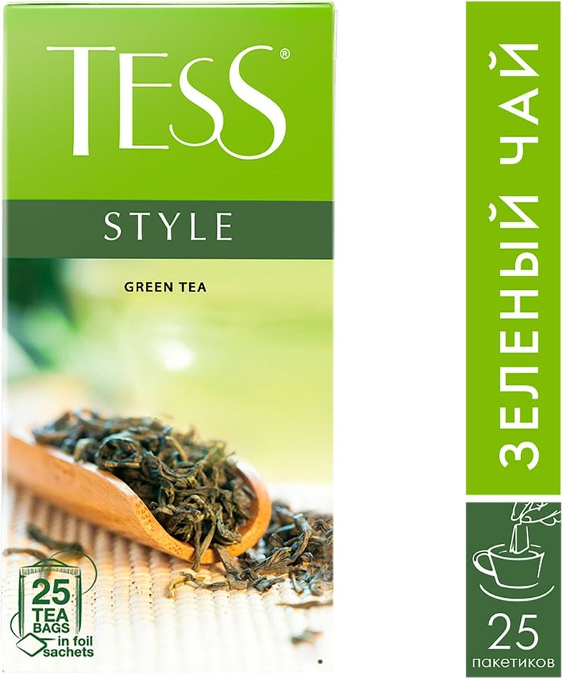 Чай зеленый Tess Style 25 1 8г купить с доставкой по выгодным ценам в