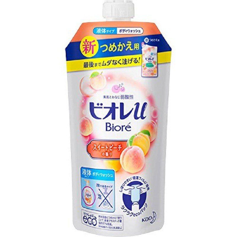 Kao Biore u Гель для душа с низким Ph уровнем и ароматом Розовой ангельской розы 340 мл запасной ...