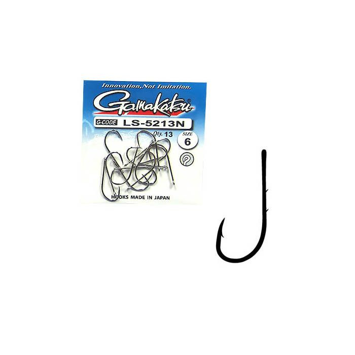 Крючок рыболовный Gamakatsu G-Code LS-5213N N/L № 6 (13шт) - купить с доставкой по выгодным ...