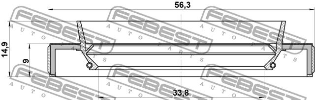 Сальник привода Febest 95HBY-35560915C - Febest арт. 95HBY-35560915C ...