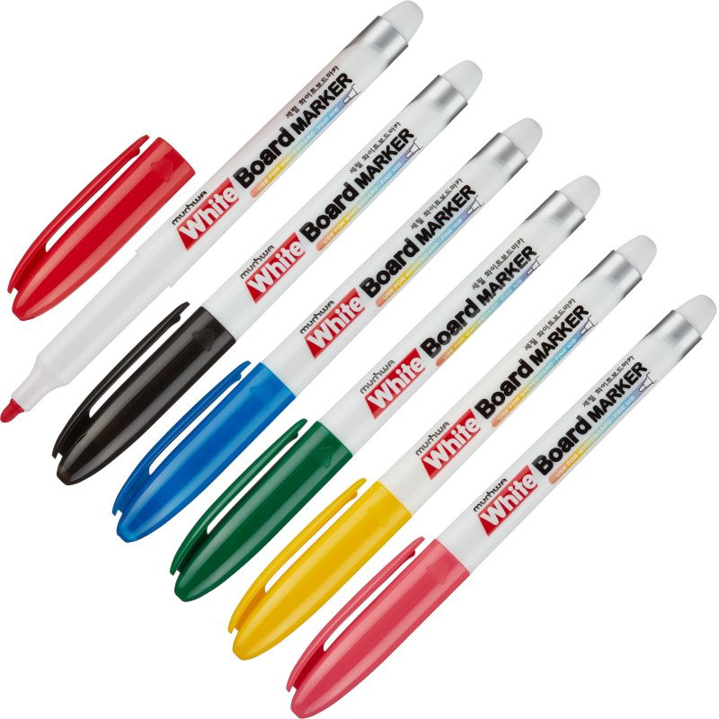 MunHwa Набор маркеров для белых досок, 2 мм, 6 цветов - купить с доставкой по выгодным ценам в ...