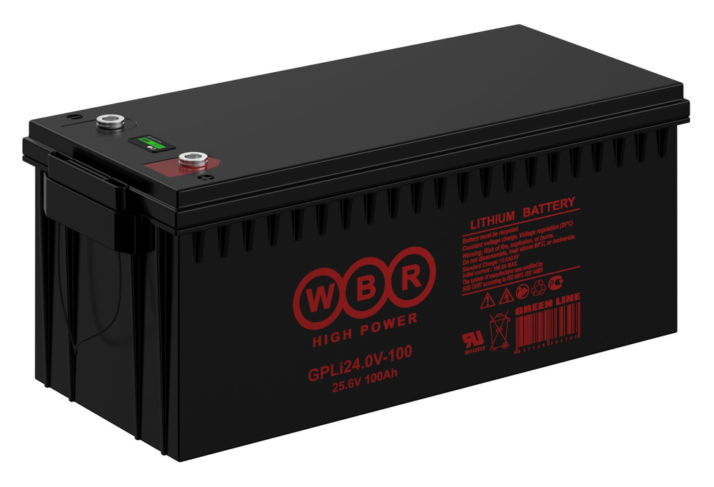 Аккумулятор тяговый LiFePo4 WBR GPLi24.0-100 для лодочного электро ...