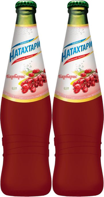 Газированный напиток Натахтари Барбарис 0,5 л, комплект: 2 упаковки по ...