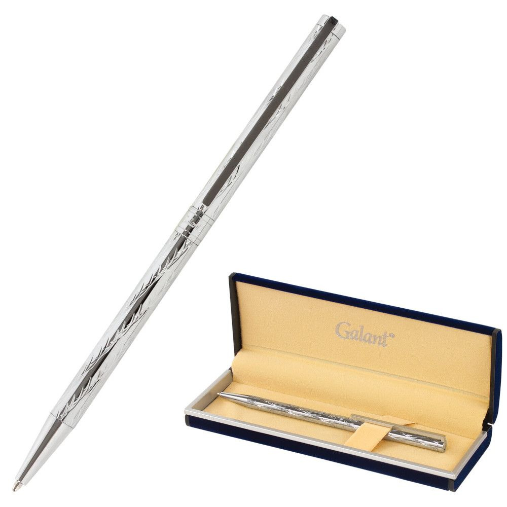 Ручка подарочная шариковая GALANT "ASTRON SILVER" корпус серебристый ...