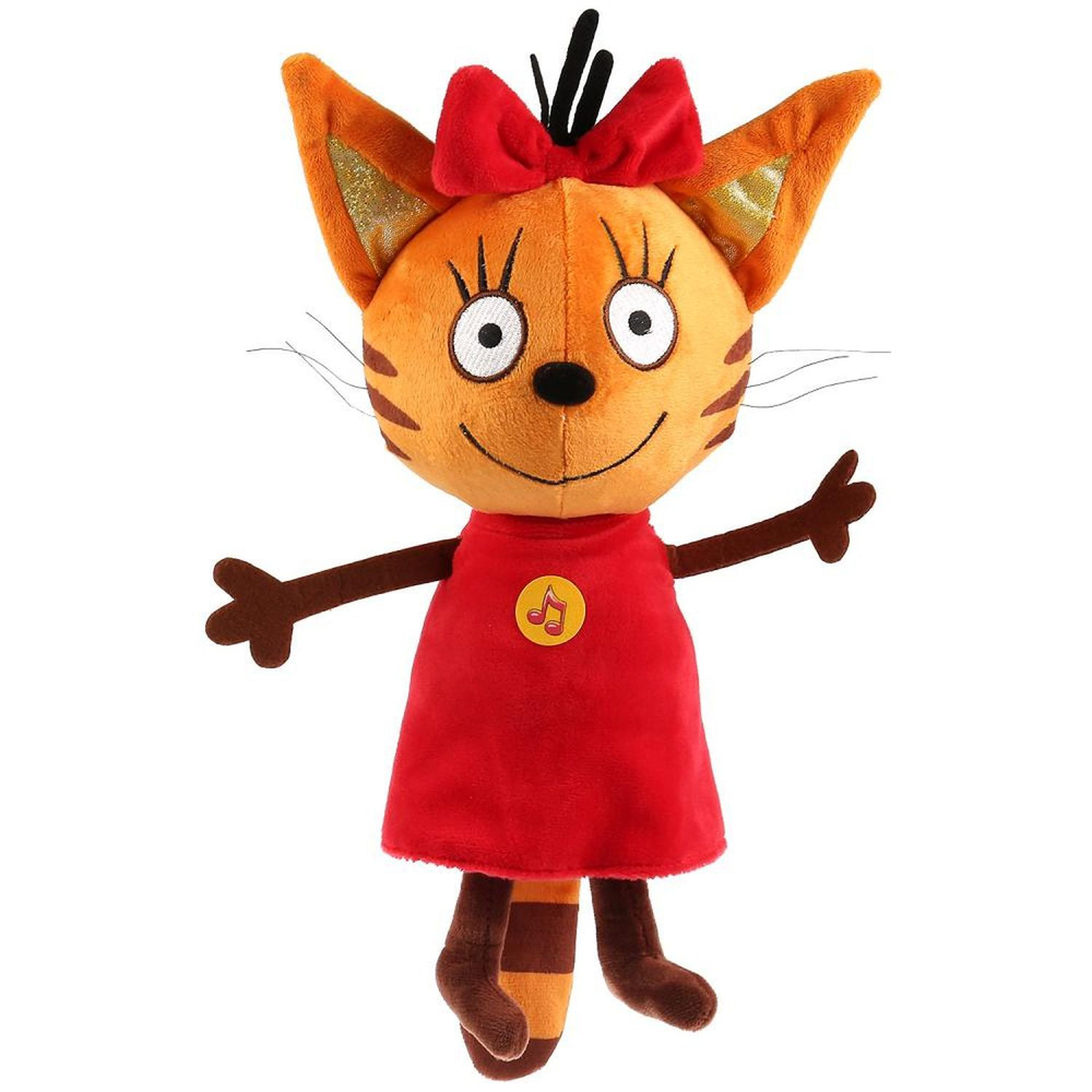 Игрушка мягкая интерактивная Три Кота Карамелька, 20см, озвуч, в кор ...