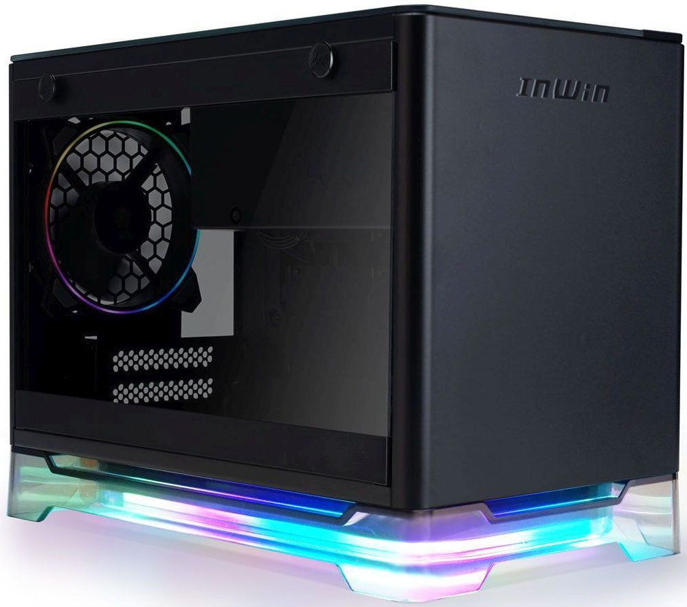 Корпус Inwin CF08A (A1PLUS) черный корпус из сталь/стекло, количество ...