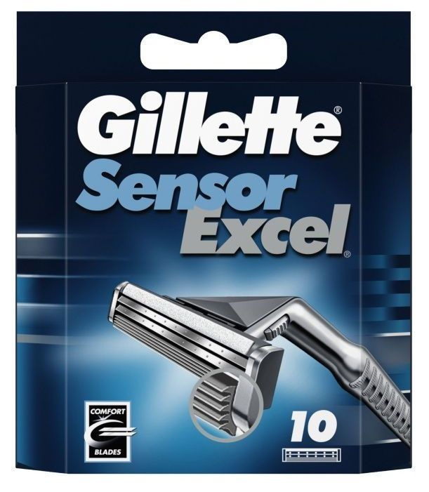 Сменные кассеты для бритья Gillette Sensor Exсel, 10 шт - купить с ...
