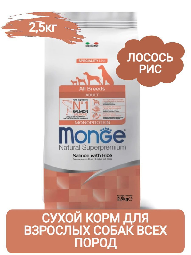 Monge Dog Speciality Adult All Breeds Сухой корм для взрослых собак ...