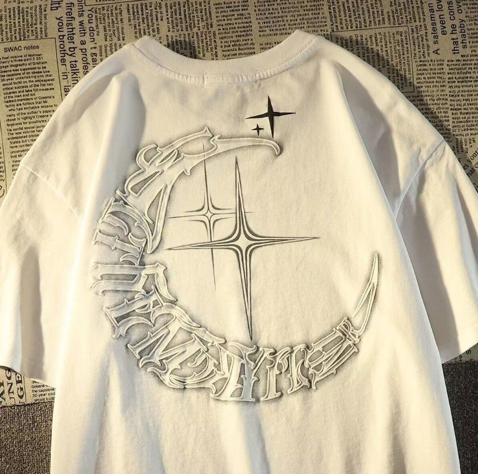 Футболка Женский SYJYW белый Короткий, размер 42 Полиэфир Надписи Вечерний/праздничный/выпускной ...