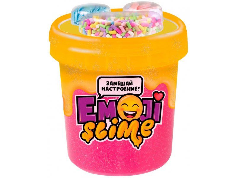 Слайм Slime Emoji 120 мл розовый - купить с доставкой по выгодным ценам ...