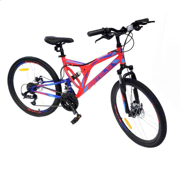Велосипед Stels Mustang 24" MD V010 Красный неоновый/Синий, 16 ...