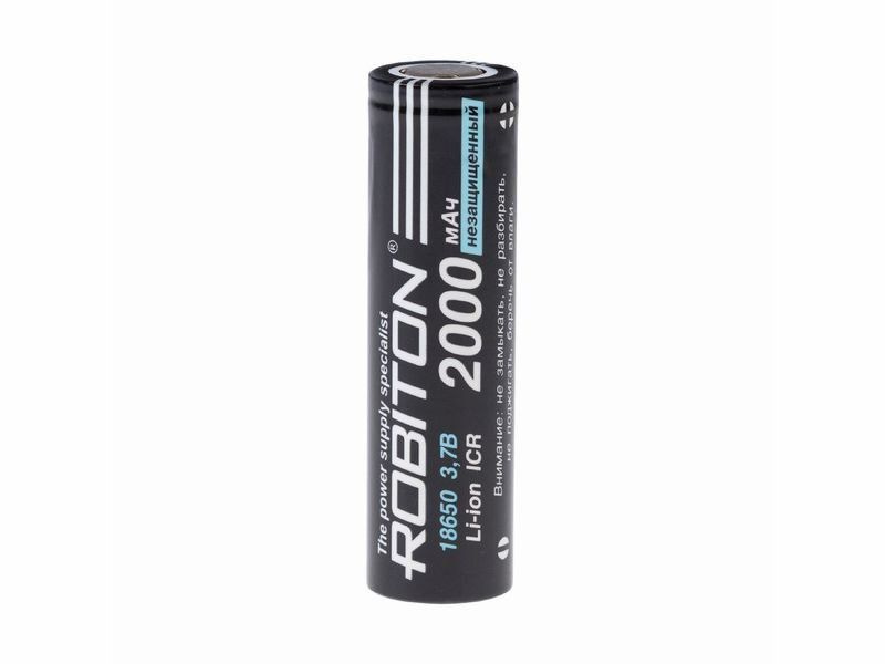 Аккумулятор Robiton 18650 (5A, 2000mAh) без защиты - купить с доставкой ...