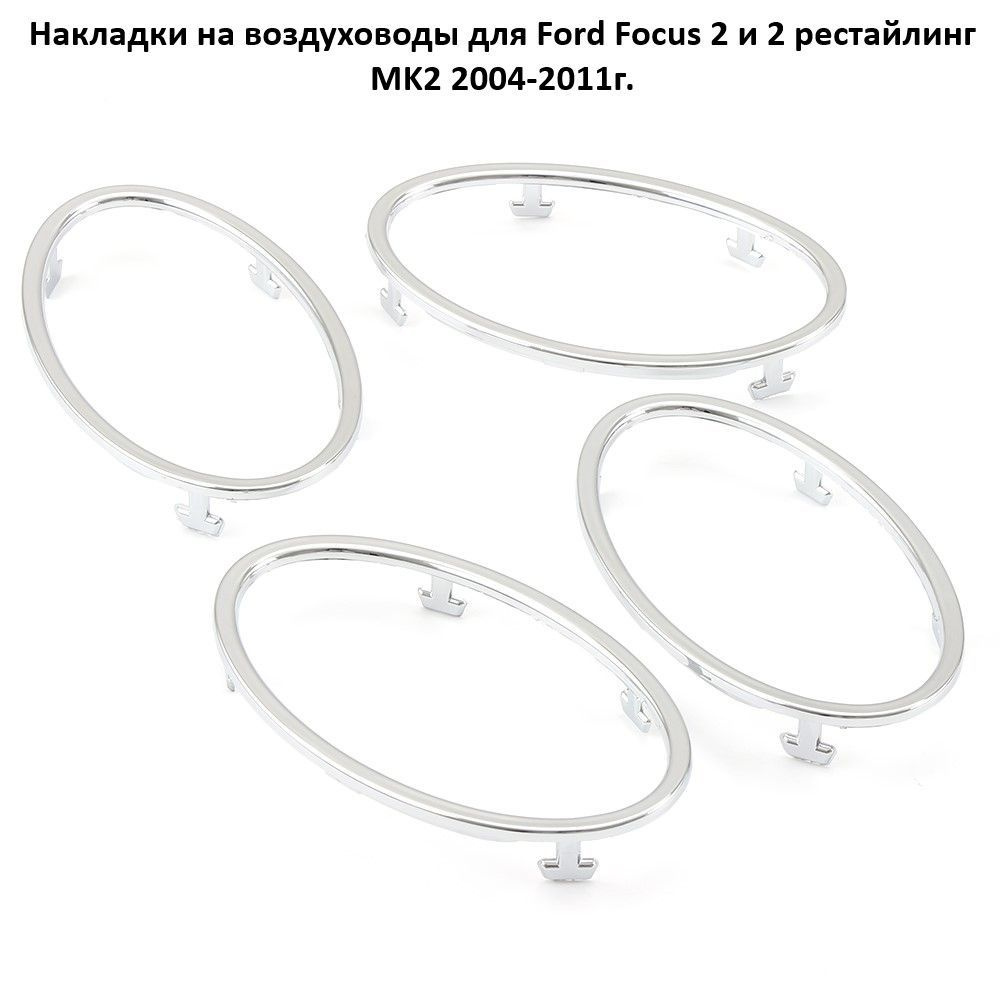 Накладки на воздуховоды для Ford Focus 2 и рестайлинг MK2 2004-2011г ...