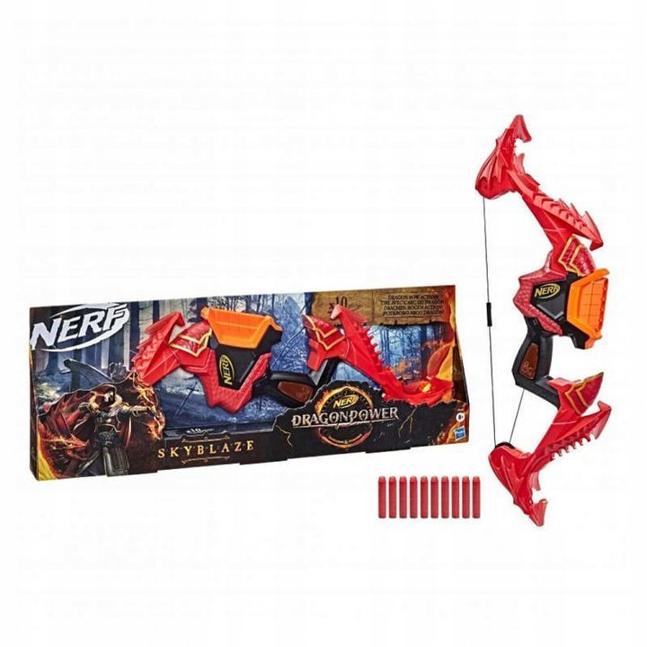 Hasbro Лук Nerf Dragonpower Skyblaze Пусковая установка Нерф F0809 ...