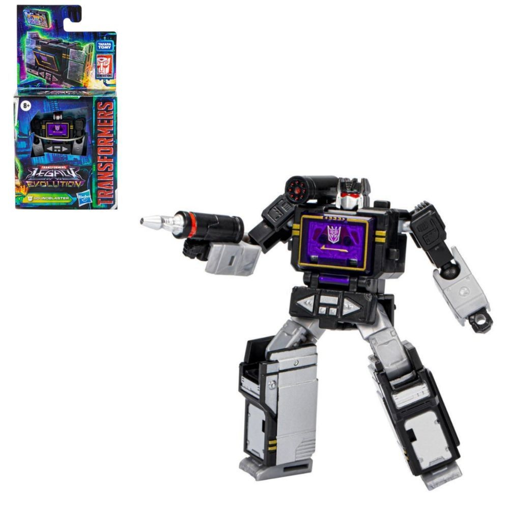 Hasbro Фигурка трансформера Transformers Legacy Evolution Core Soundblaster Converting Action (3 ...