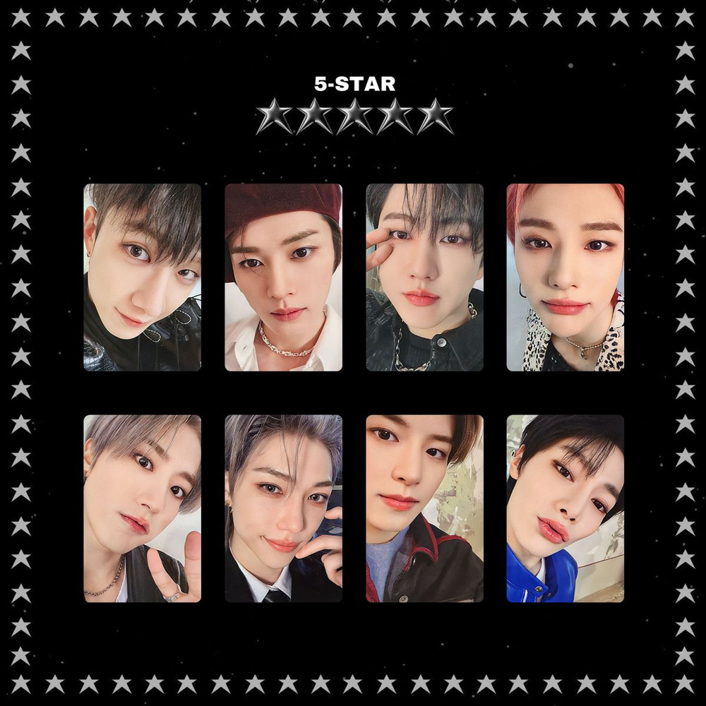 Stray Kids карточки SKZ Коллекционные фотокарточки FIVE-STAR альбом ...