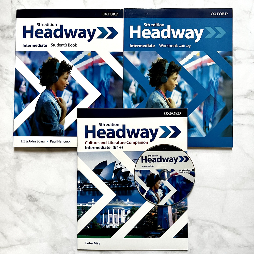 Headway Intermediate 5th edition (Учебник + Рабочая Тетрадь + CD/DVD) 5 издание | Soars Liz ...